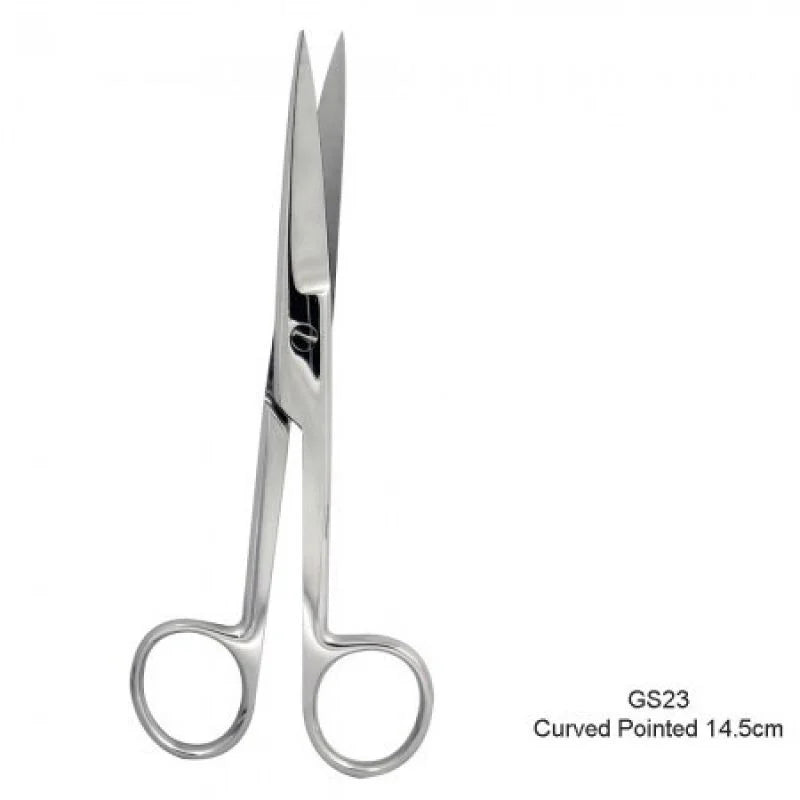 23 Curved Pointed General Surgical Scissors (14.5cm)– Fortec