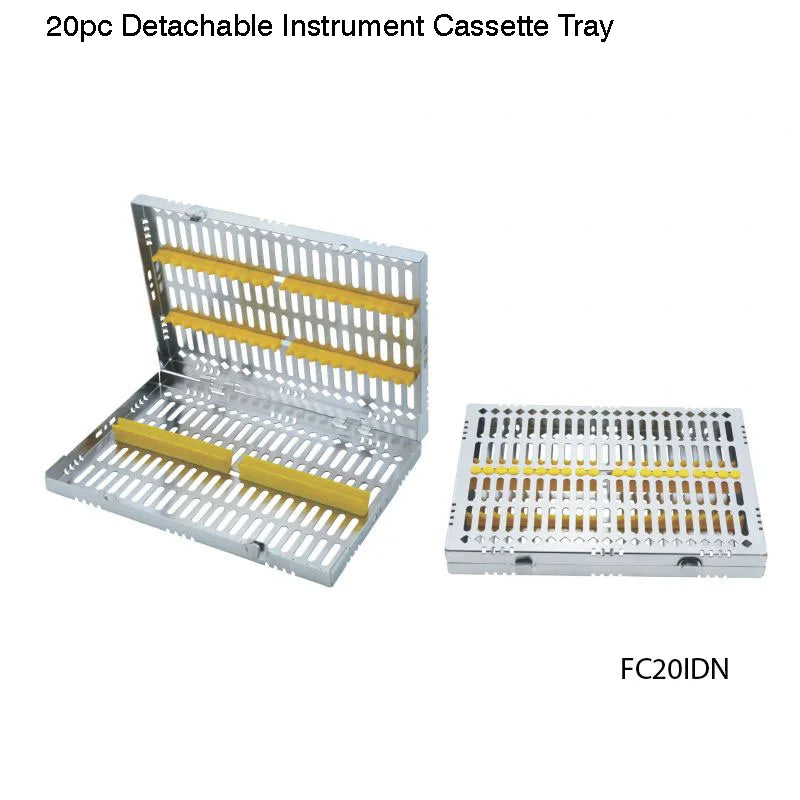 Classic series – 20 pc Detachable Instrument Cassette Tray– Fortec
